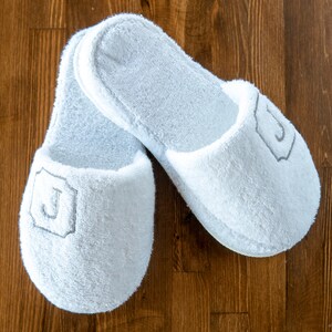 Monogrammed Unisex Terry Cloth Slippers, Turkish Cotton Terry Unisex ...