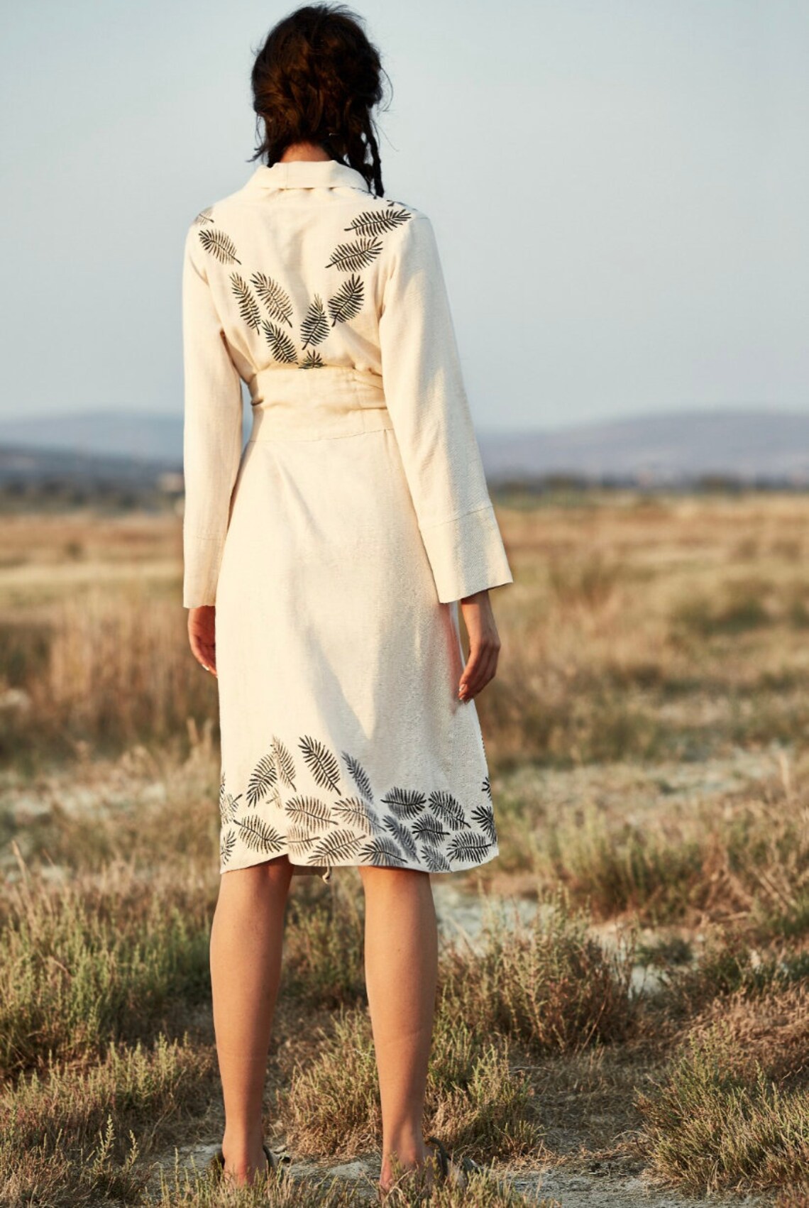 Special Design Turkish Cotton/linen Boho Bathrobe Bridesmaid | Etsy