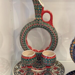 Handmade Ceramic Wine Jug Set, Christmas Gift - Etsy
