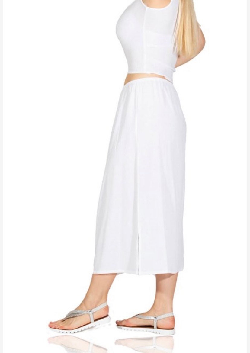 Turkish Cotton Maxi Half Dress Slip , White, Black Gauze Cotton Under ...