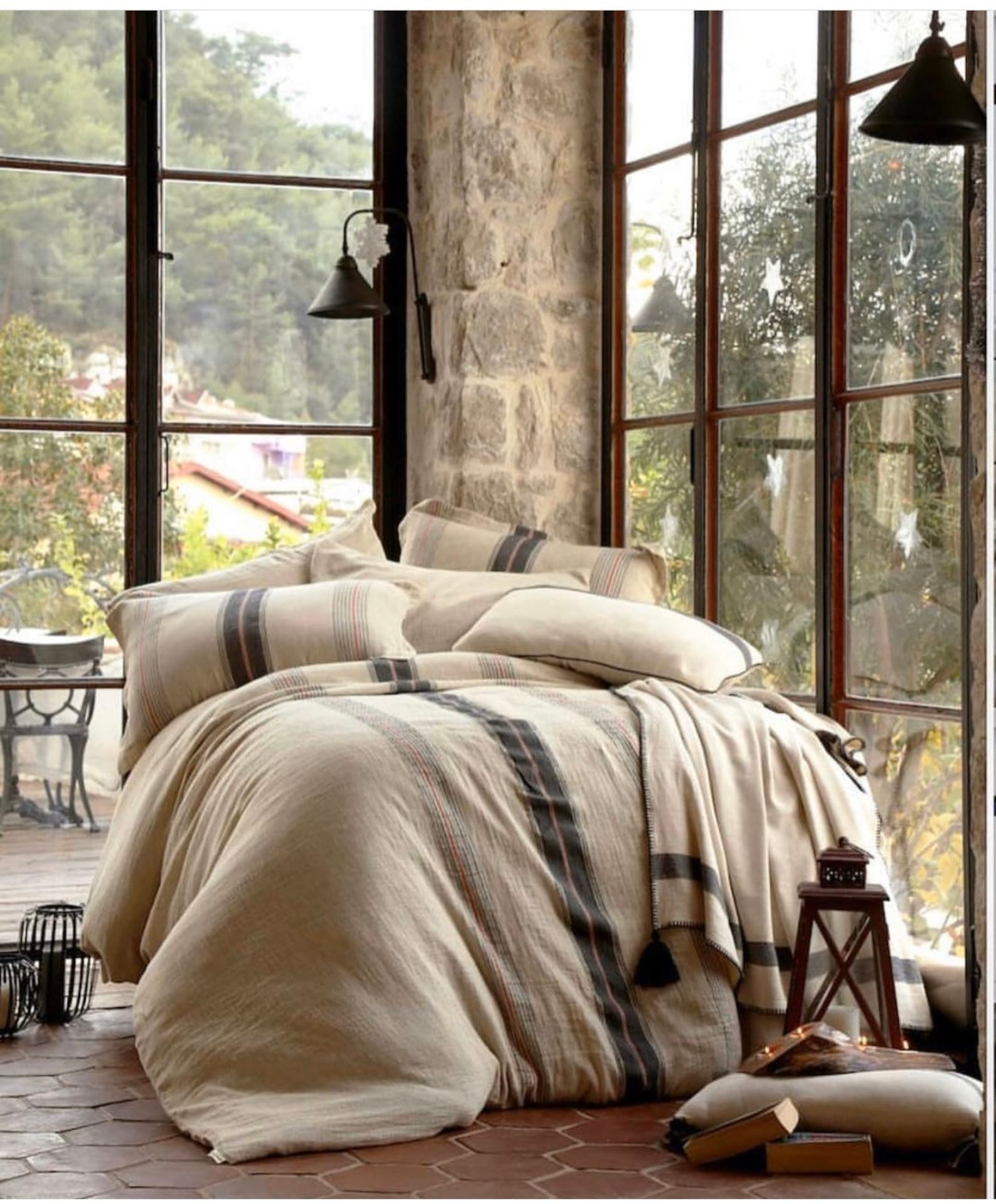 Pandora Bedding Set, Duvet Cover, Softened and Washed Linen Quilt Cover ...