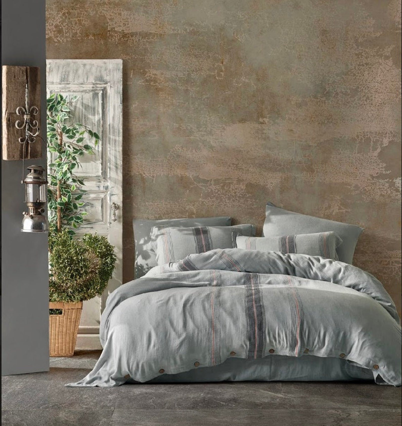 Pandora Bedding Set, Duvet Cover, Softened and Washed Linen Quilt Cover ...