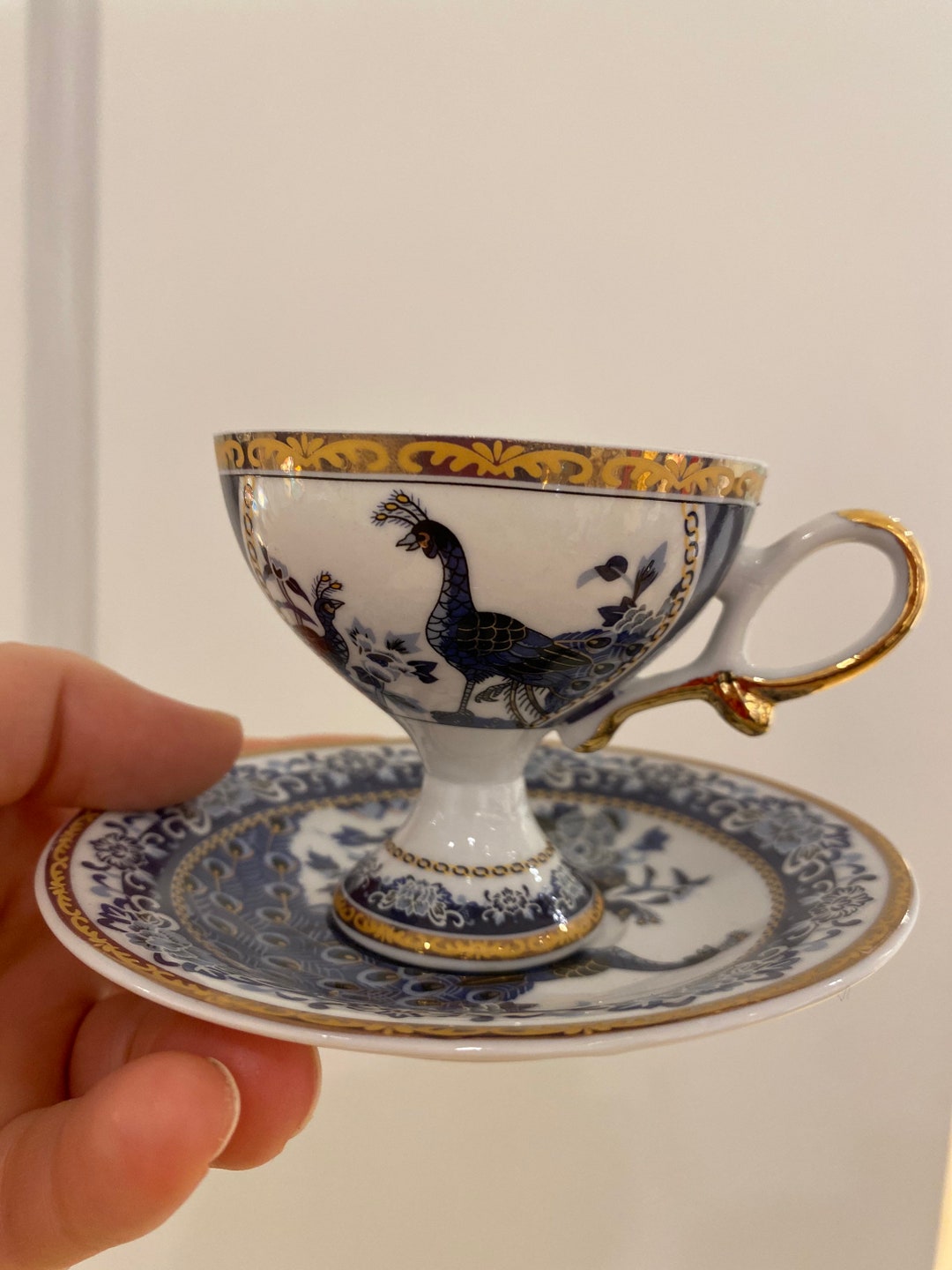 Peacock Turkish Coffee Cup, Fine Porcelain Turkish Coffee/expresso ...