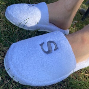 Unisex Personalized Terry Cloth Slippers, Turkish Terry Luxury ...