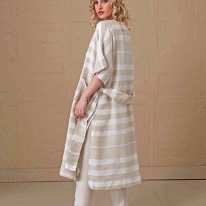 Ivory Linen Kimono Robe Bridal Robe Spa Robe Wedding - Etsy