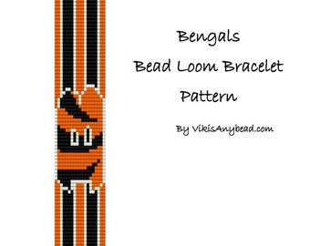 Saints Bead Loom Bracelet Pattern by Vikisanybead | Etsy