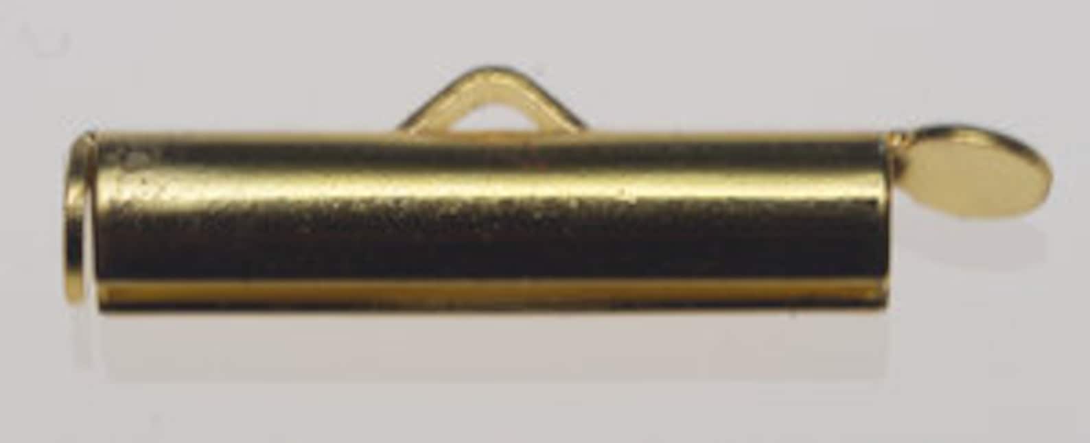 Bead Weaving Slider End Clasp Gold or Silver 20MM 10PC - Etsy