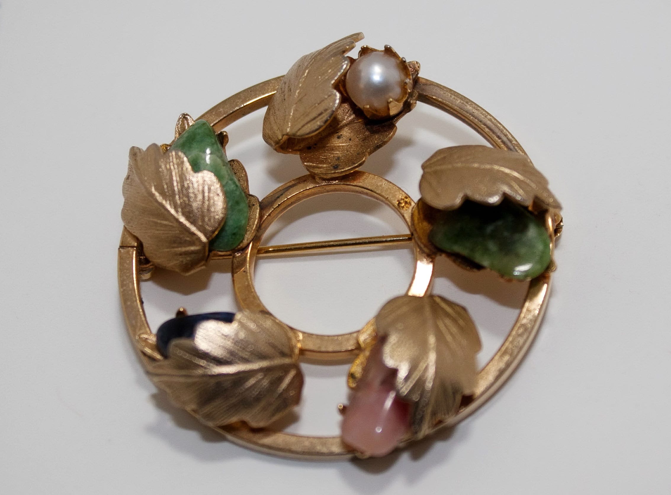 Sarah Coventry Semi-precious Collectible Brooch Flowered | Etsy