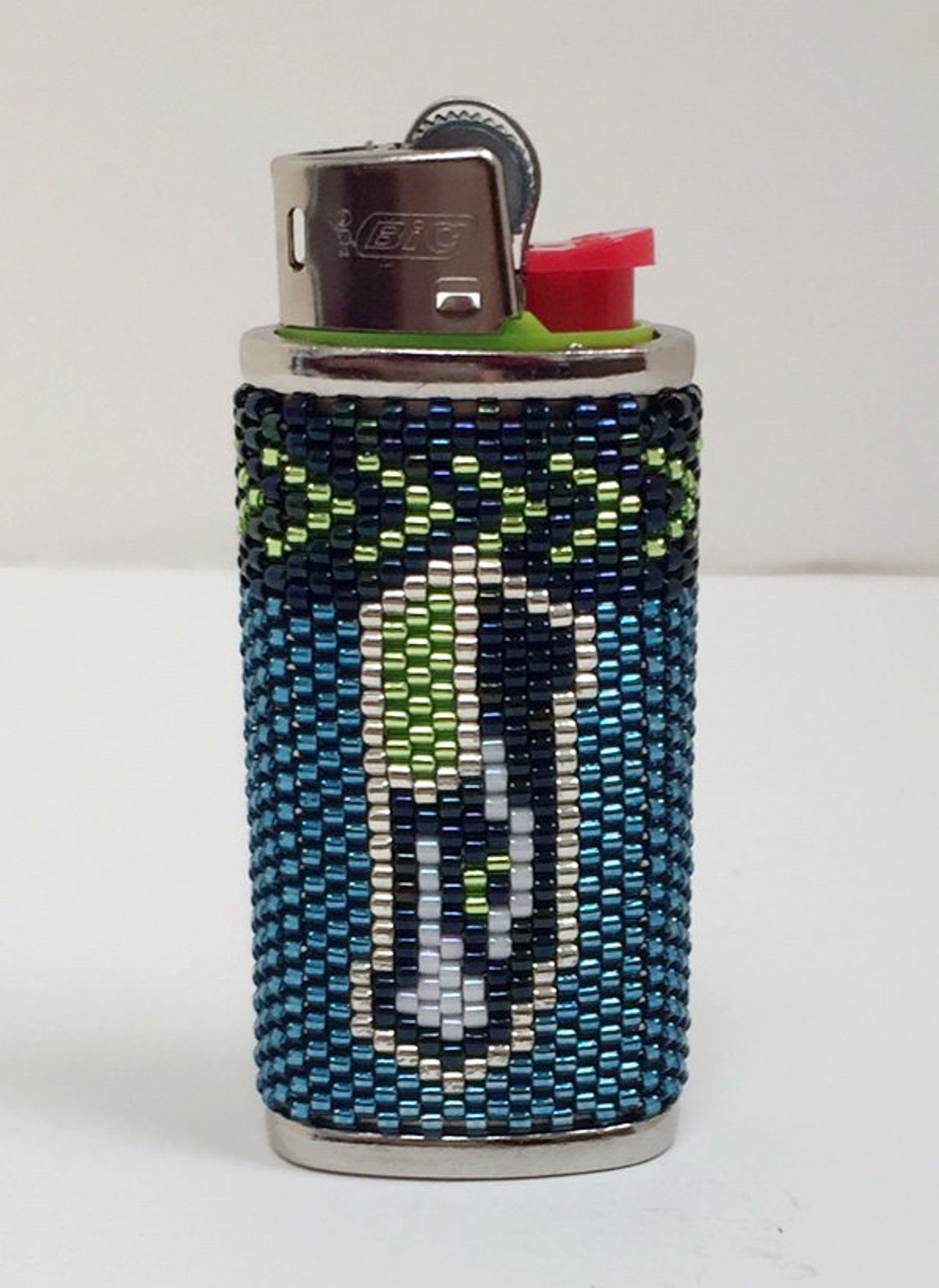 Seahawks Fan Art Tubular Peyote Stitch Mini Lighter Case - Etsy