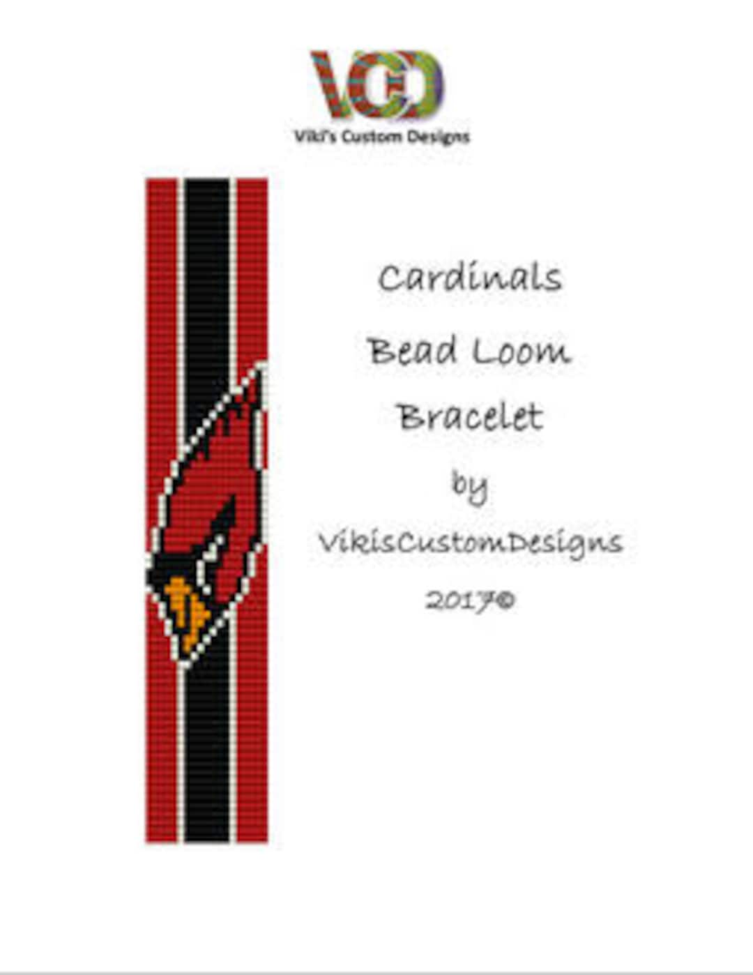 FAN ART Cardinal Bead Loom Bracelet Pattern by Vikisanybead - Etsy