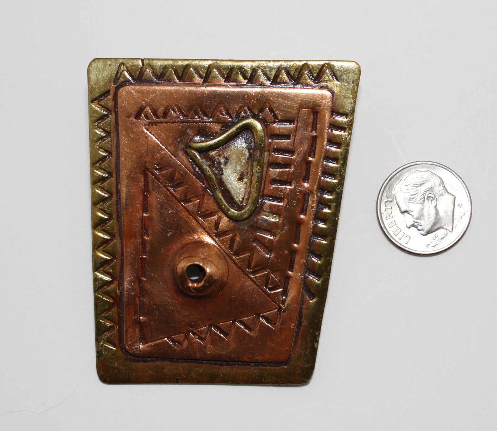 Enchanting Handcrafted Designer Copper and Brass Pin Back - Etsy