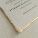 Custom Wedding Invitations With Gold Leaf Edging Wedding Invitations on ...