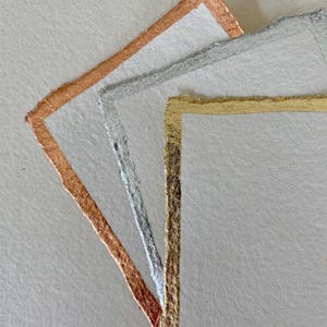 Table Numbers Printed on Handmade Paper With or Without Gold, Silver or ...