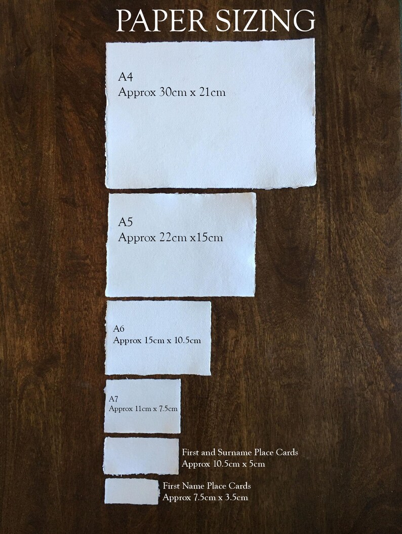 Table Numbers Printed on Handmade Paper With Gold Leaf Border - Etsy