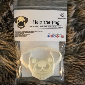 Pug Cookie Cutter - Halo the Pug - Dog Cookie Cutter - Pup Cutter - Etsy