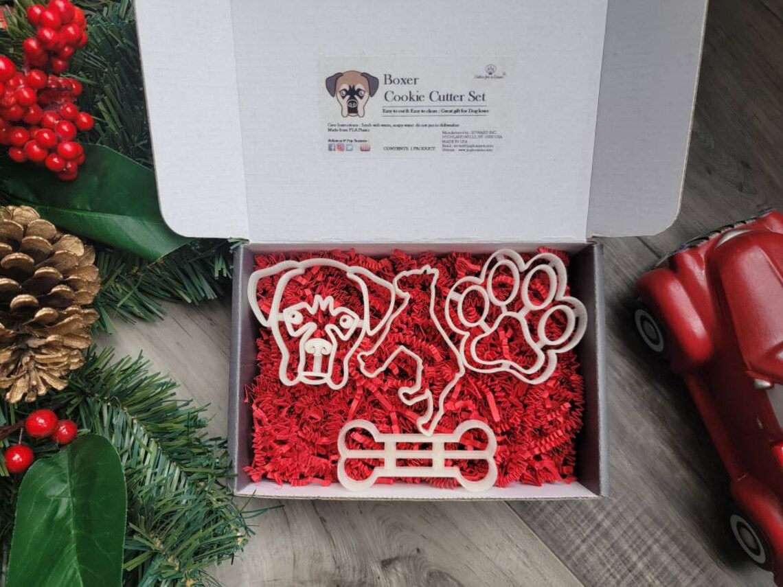 Boxer Cookie Cutter Set - Etsy