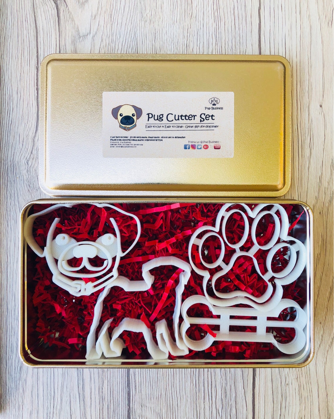 Pug Cookie Cutter Set - Etsy