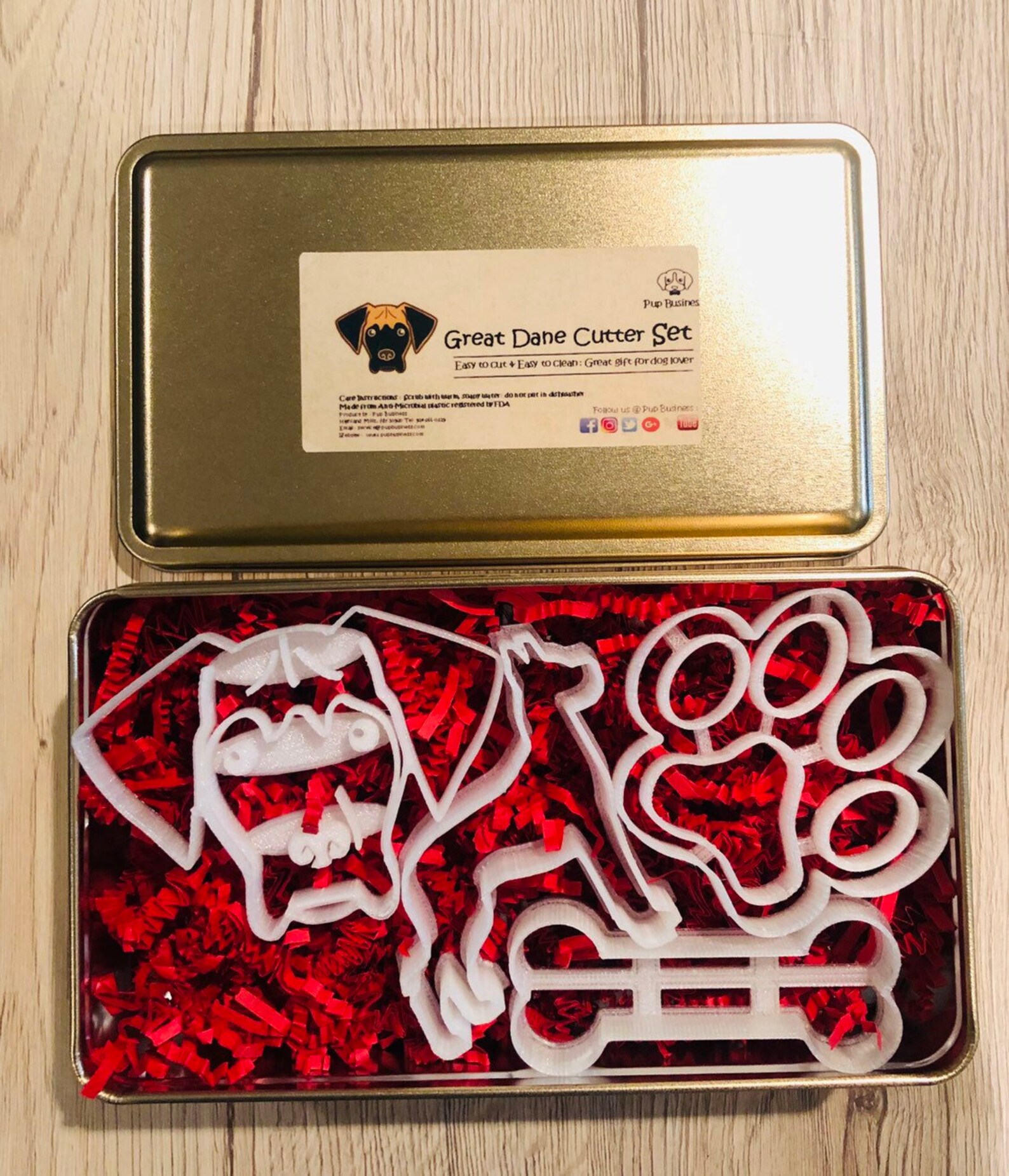 Great Dane Cookie Cutter Set Great Dane Gift | Etsy