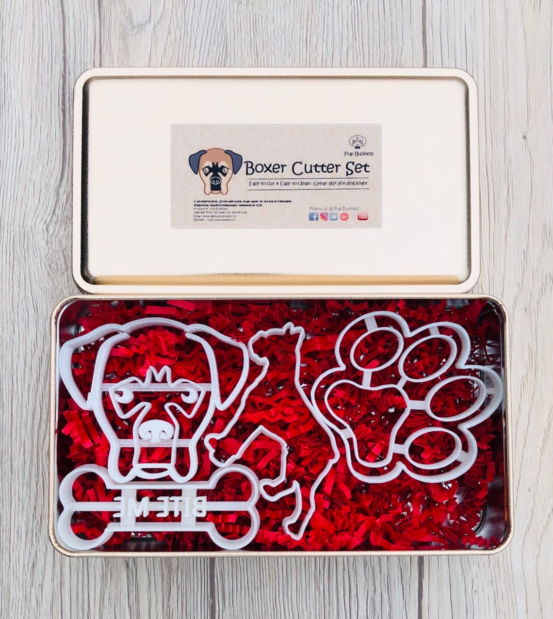 Boxer Cookie Cutter Set | Etsy