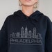Philadelphia Hoodie, Adult Unisex Skyline Philadelphia, Pennsylvania ...