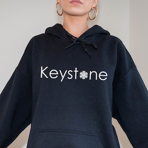 Keystone, Colorado Hoodie, Snowflake Adult Unisex Keystone Hoodie ...