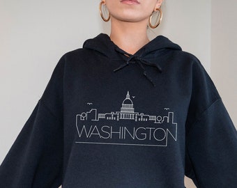 Washington Dc Sweatshirt Hoodie - Etsy
