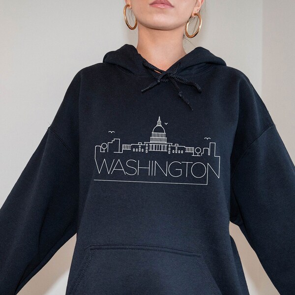 Washington Dc Hoodie - Etsy
