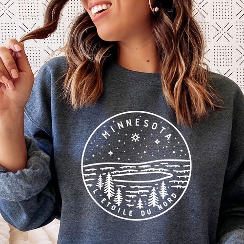 Minnesota Sweatshirt State Design Adult Unisex Crewneck - Etsy