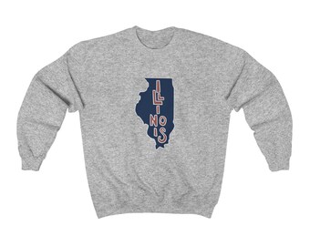 Illinois sweatshirt | Etsy