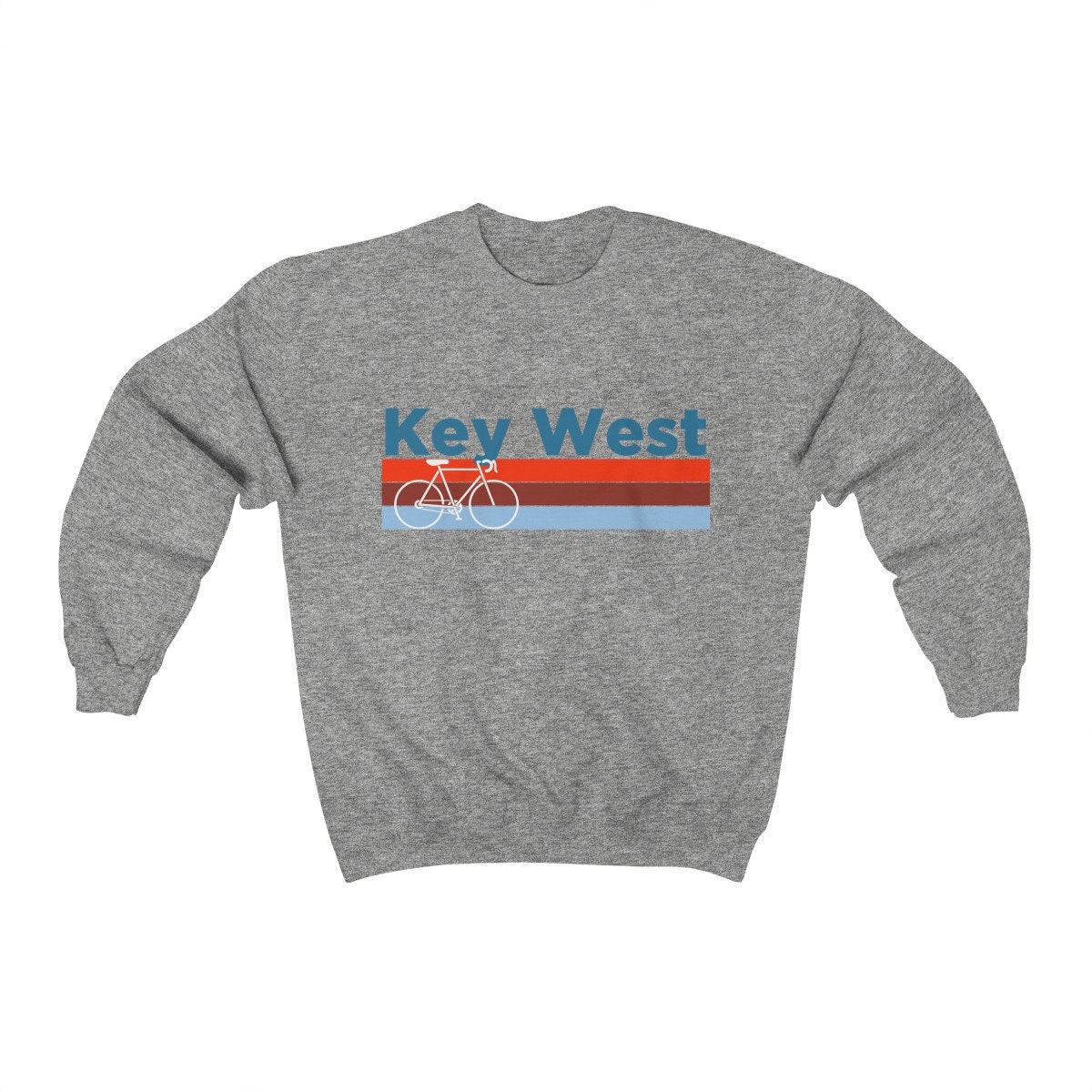 Key West Florida Sweatshirt Retro Bike Adult Unisex Key - Etsy