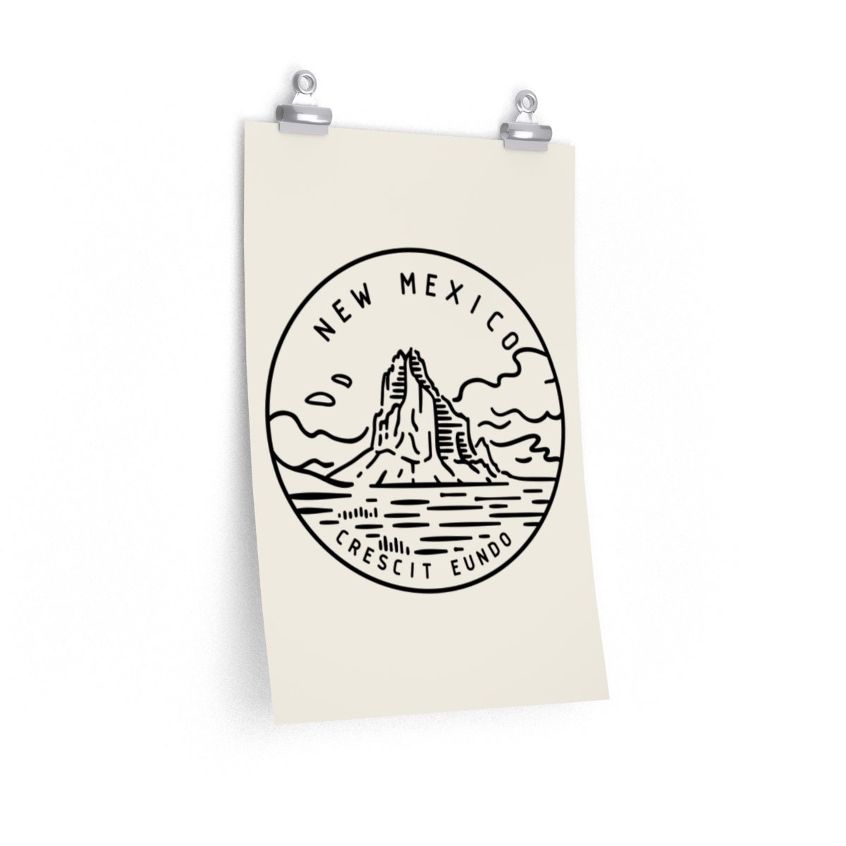 New Mexico Poster State Design New Mexico Print / Picture / - Etsy