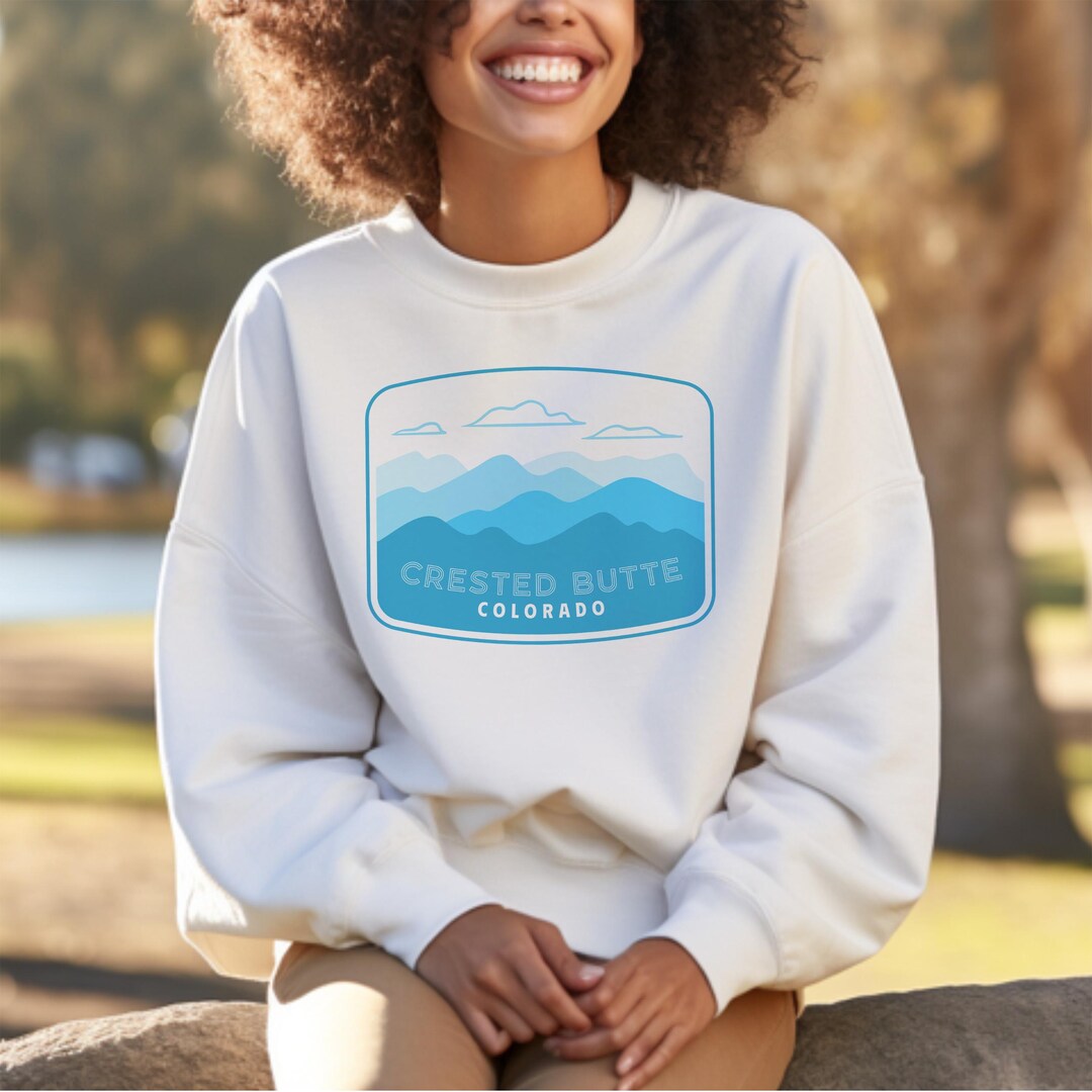 Premium Crested Butte, Colorado Sweatshirt Unisex Crewneck, Premium ...