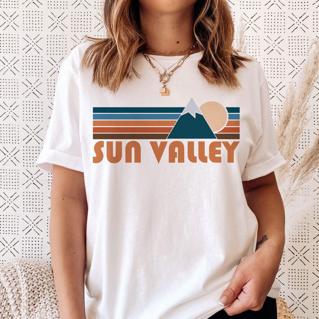 Sun Valley, Idaho Shirt, Retro Mountain Unisex Sun Valley T-shirt ...