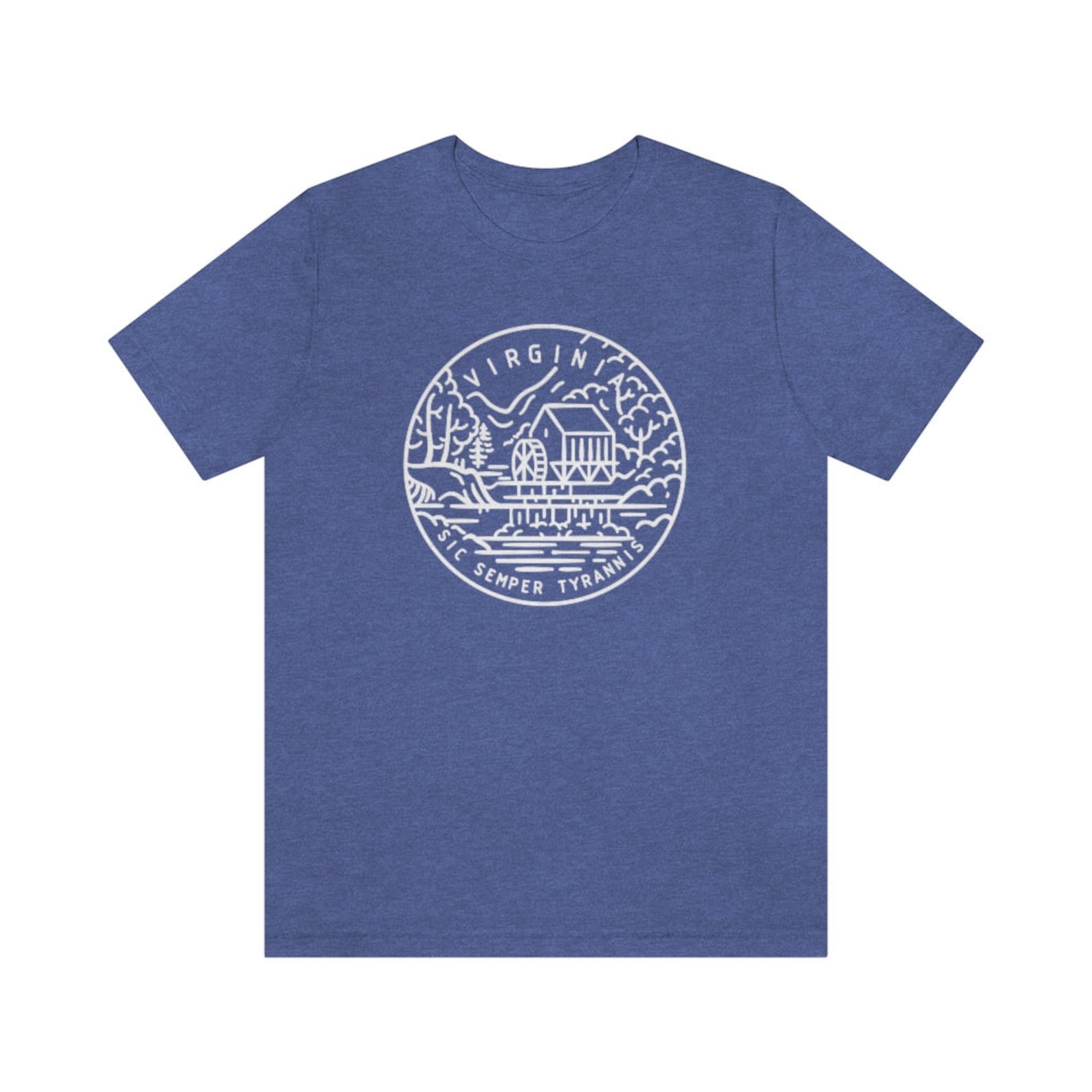 Virginia Shirt State Design Adult Unisex Virginia T Shirt - Etsy