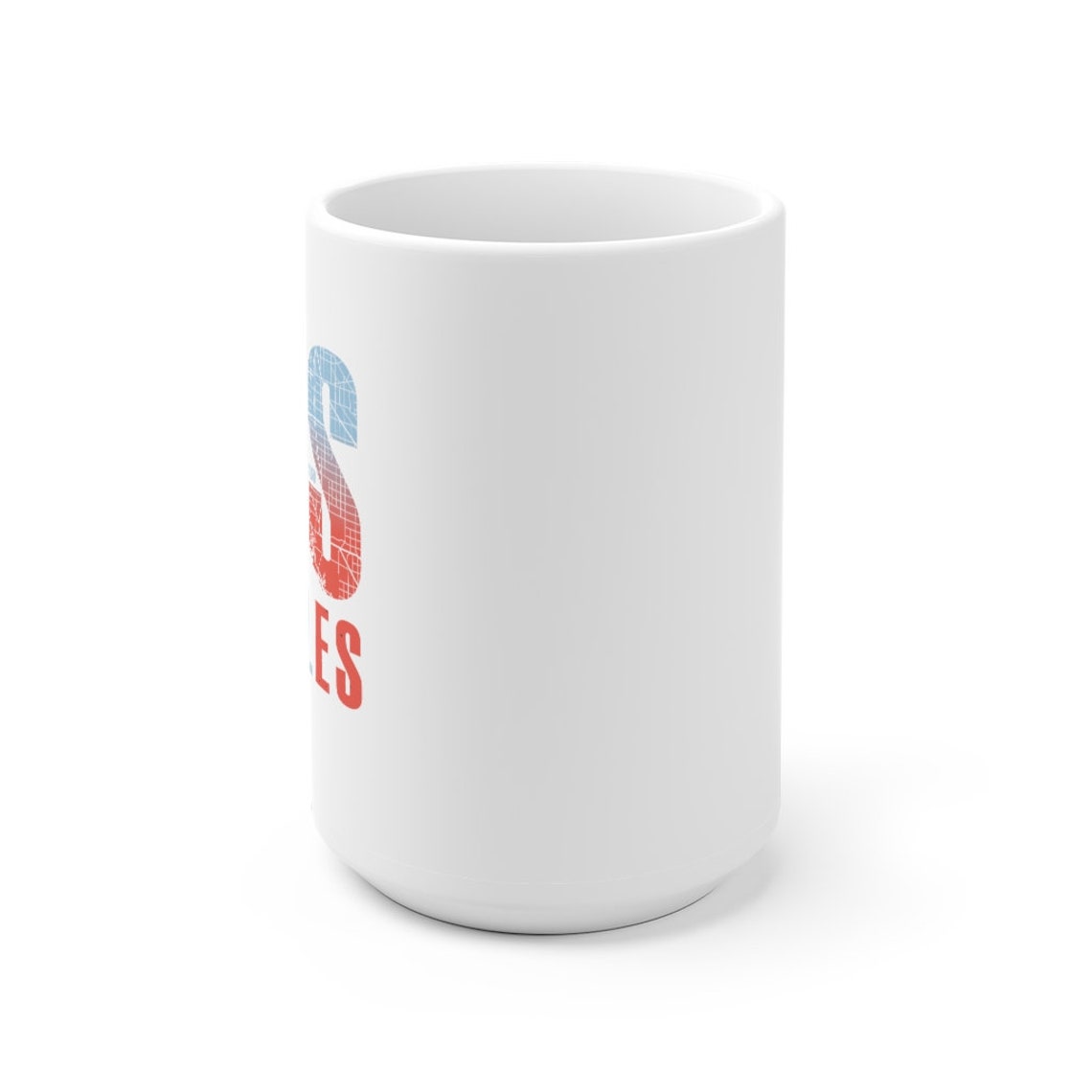 Los Angeles Mug Map Design Ceramic Los Angeles California | Etsy