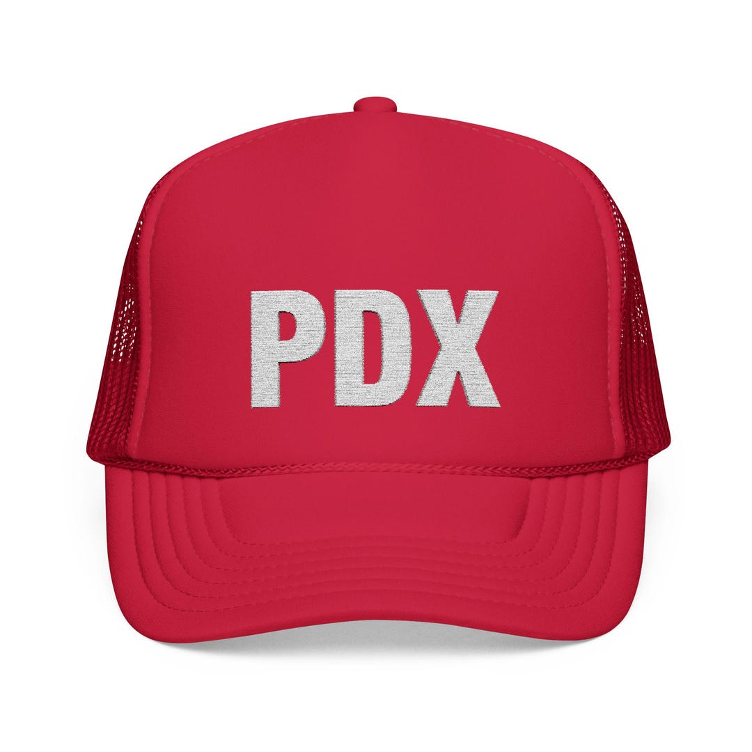 Portland, Oregon Embroidered Foam Trucker Hat - Etsy
