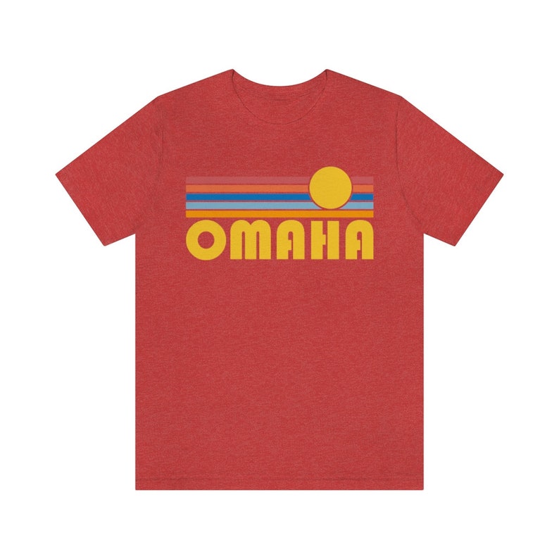 Omaha, Nebraska T-shirt, Retro Sunset Unisex Omaha Tee ...
