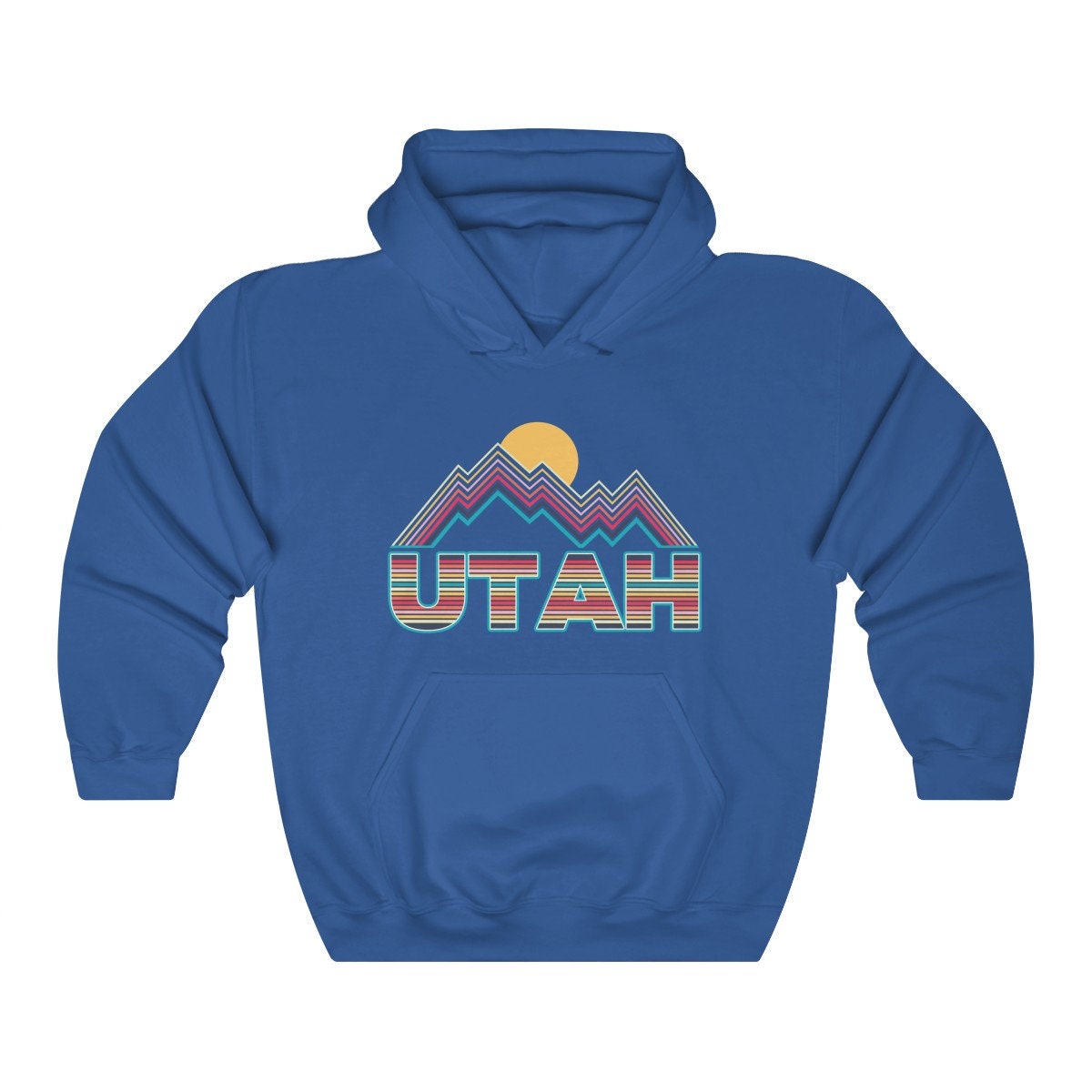 Utah Hoodie Adult Unisex Retro Mountain Utah Sweatshirt - Etsy