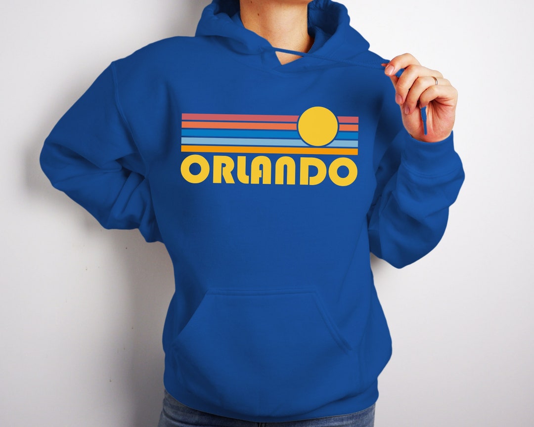 Orlando, Florida Hoodie, Retro Sunrise Unisex Orlando Sweatshirt ...