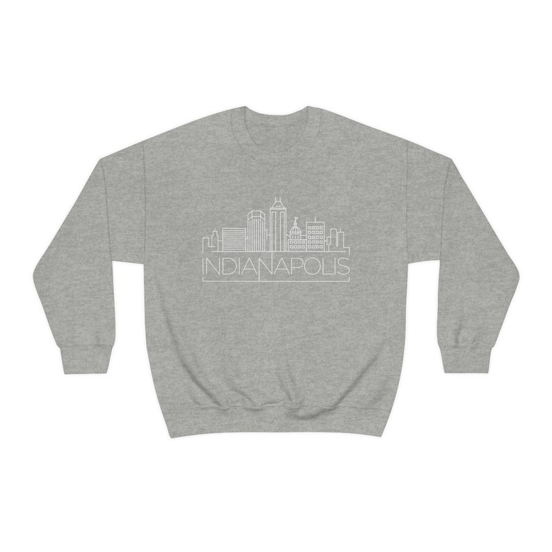 Indianapolis Skyline Sweatshirt: Indiana Unisex Crewneck - Etsy