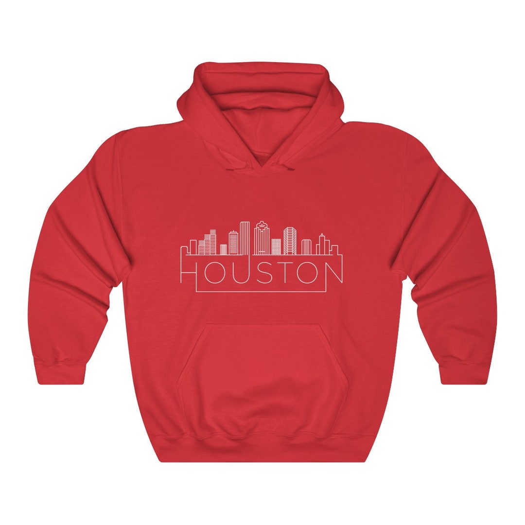 Houston Hoodie, Adult Unisex Skyline Houston, Texas Sweatshirt ...