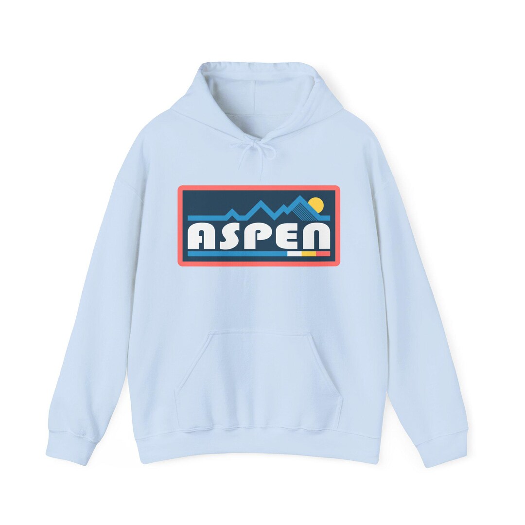 Aspen, Colorado Hoodie - Unisex Sun Aspen Hoodie Graphic Sweatshirt - Etsy