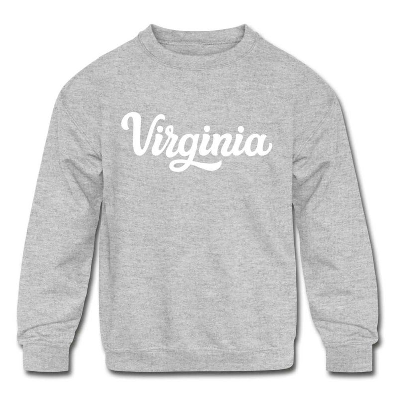 Virginia Youth Sweatshirt Hand Lettered Youth Virginia - Etsy