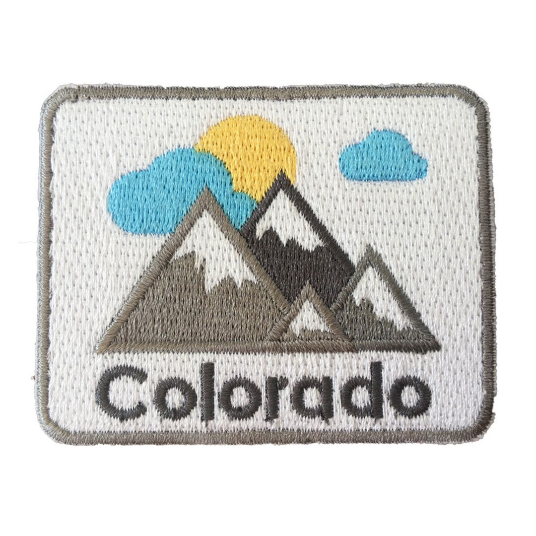 Colorado Patch, Mountains 100% Embroidered Sew or Iron-on Colorado ...