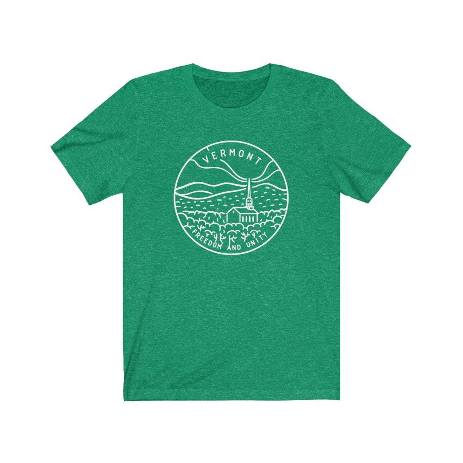 Vermont T Shirt State Design Adult Unisex Vermont Tshirt - Etsy