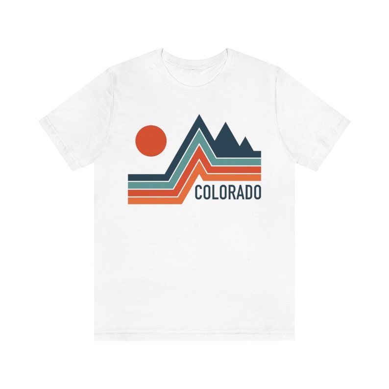 Colorado T-shirt Retro Mountain Unisex Colorado Shirt - Etsy