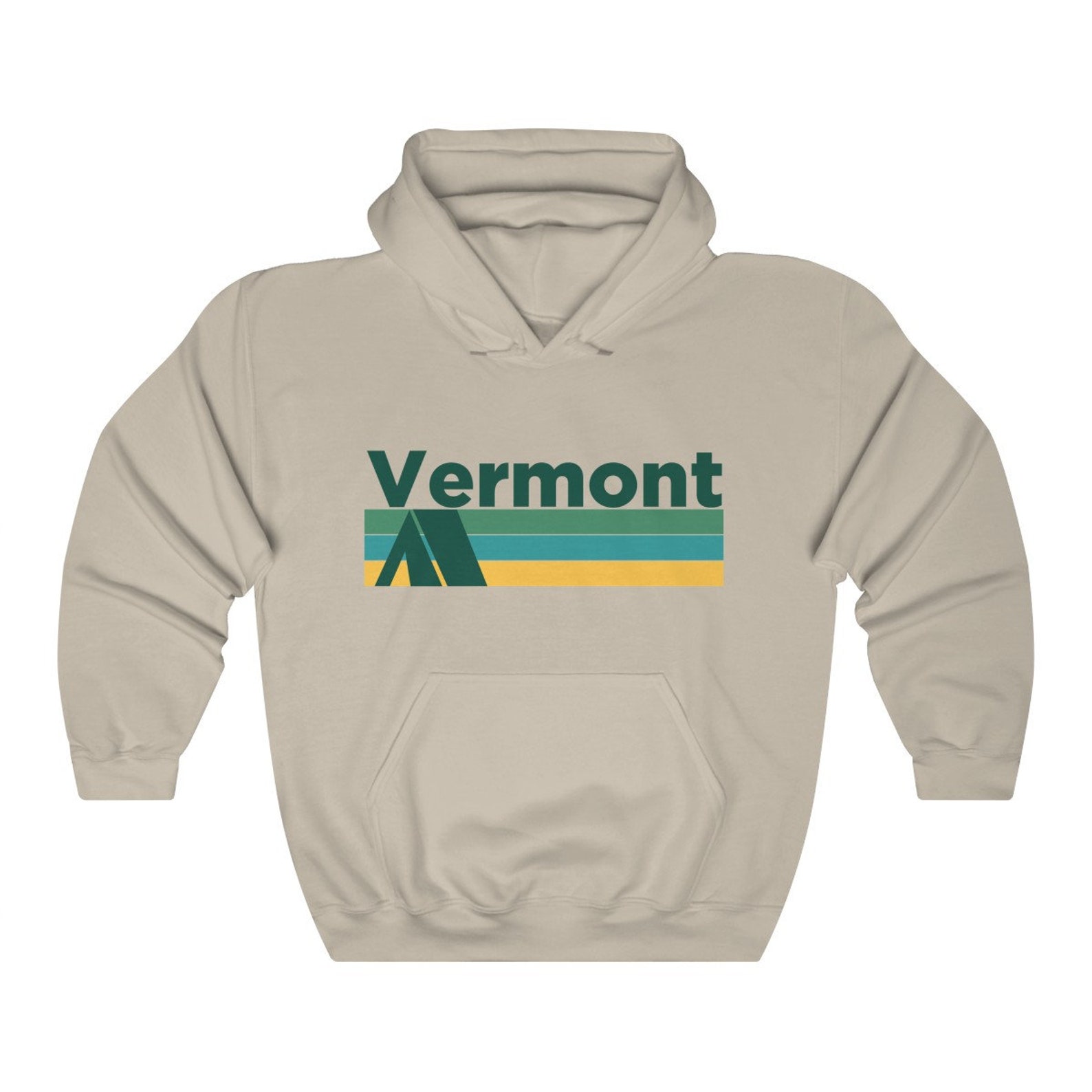 Vermont Hoodie Retro Camping Adult Unisex Vermont Sweatshirt | Etsy