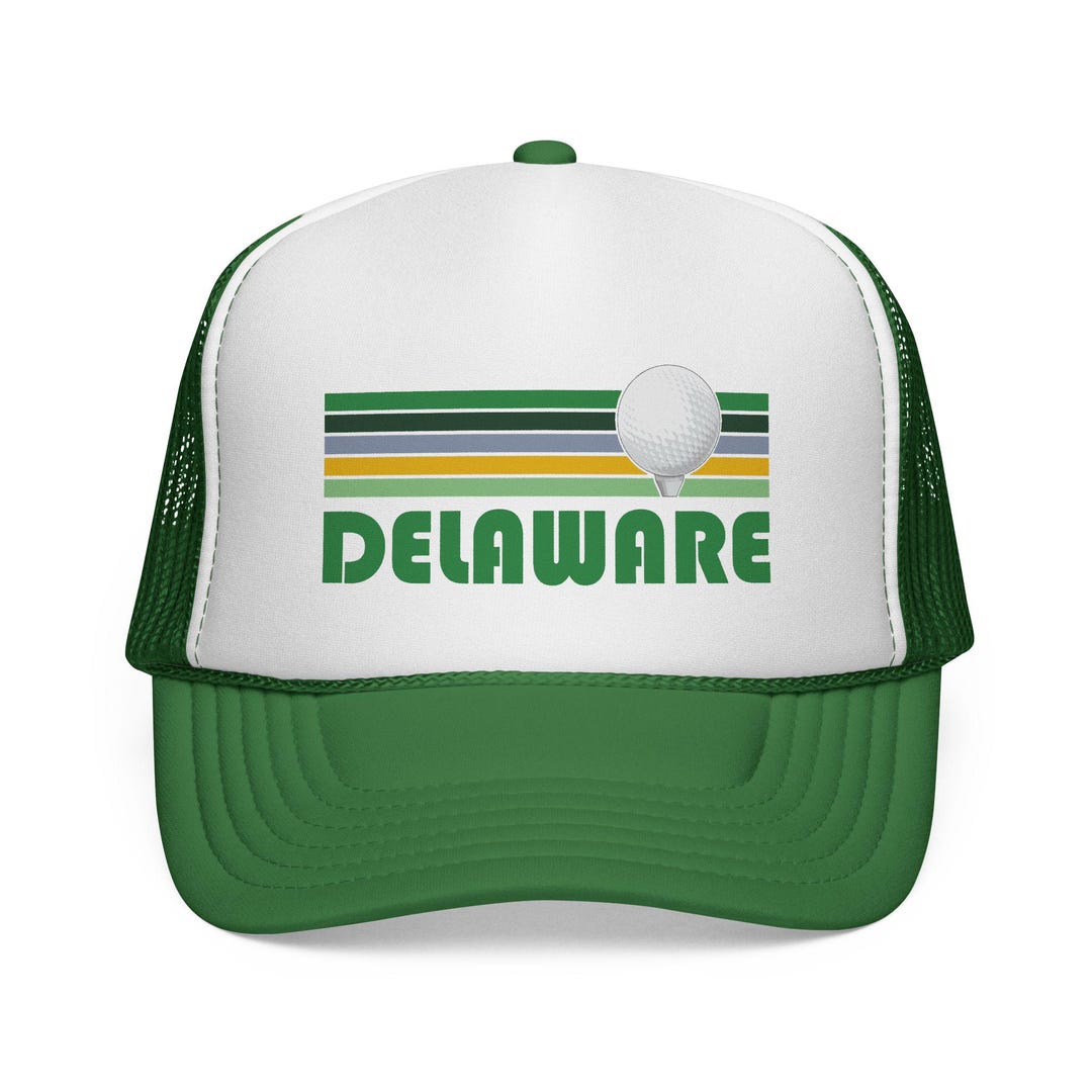 Delaware Retro Golf Trucker Hat - Etsy