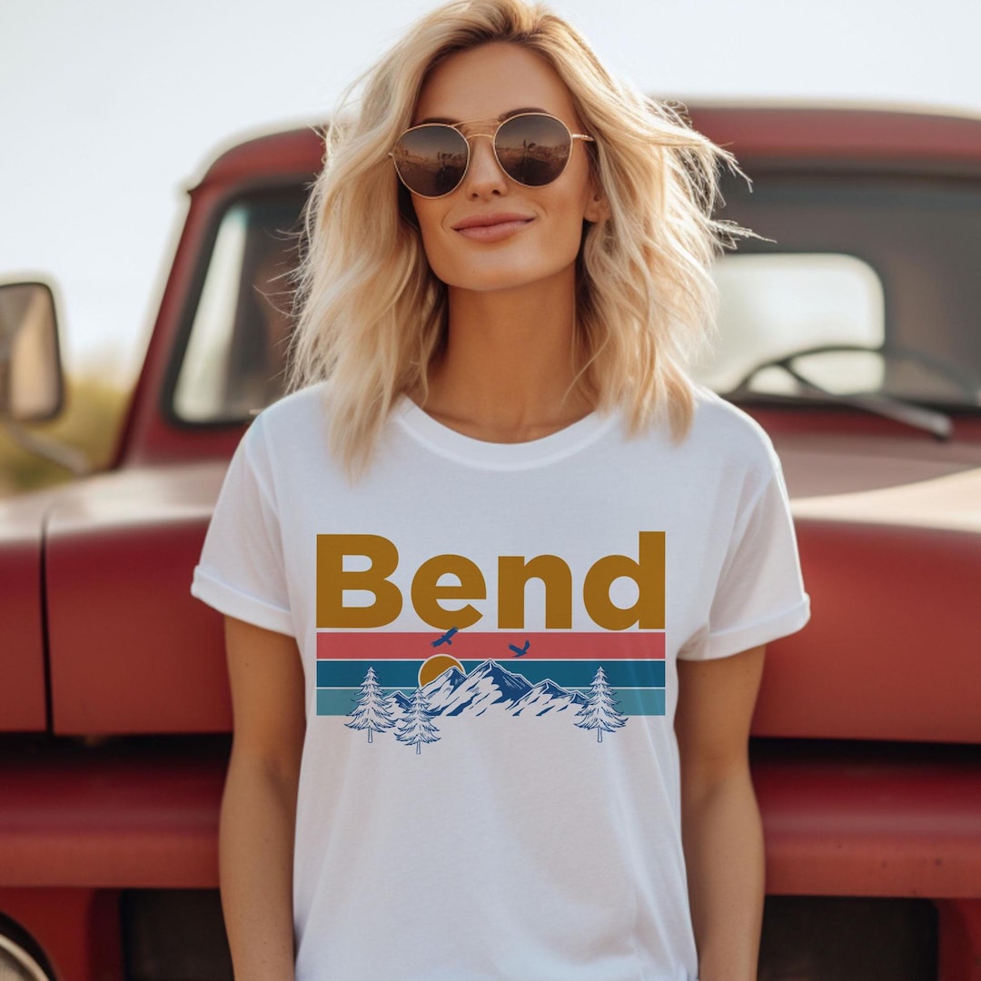 Bend, Oregon Shirt, Mountain Sunset Unisex Bend T-shirt ...