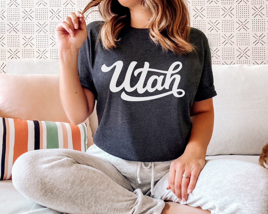 Utah T-shirt, Hand Lettered Unisex Utah Shirt - Personalization ...